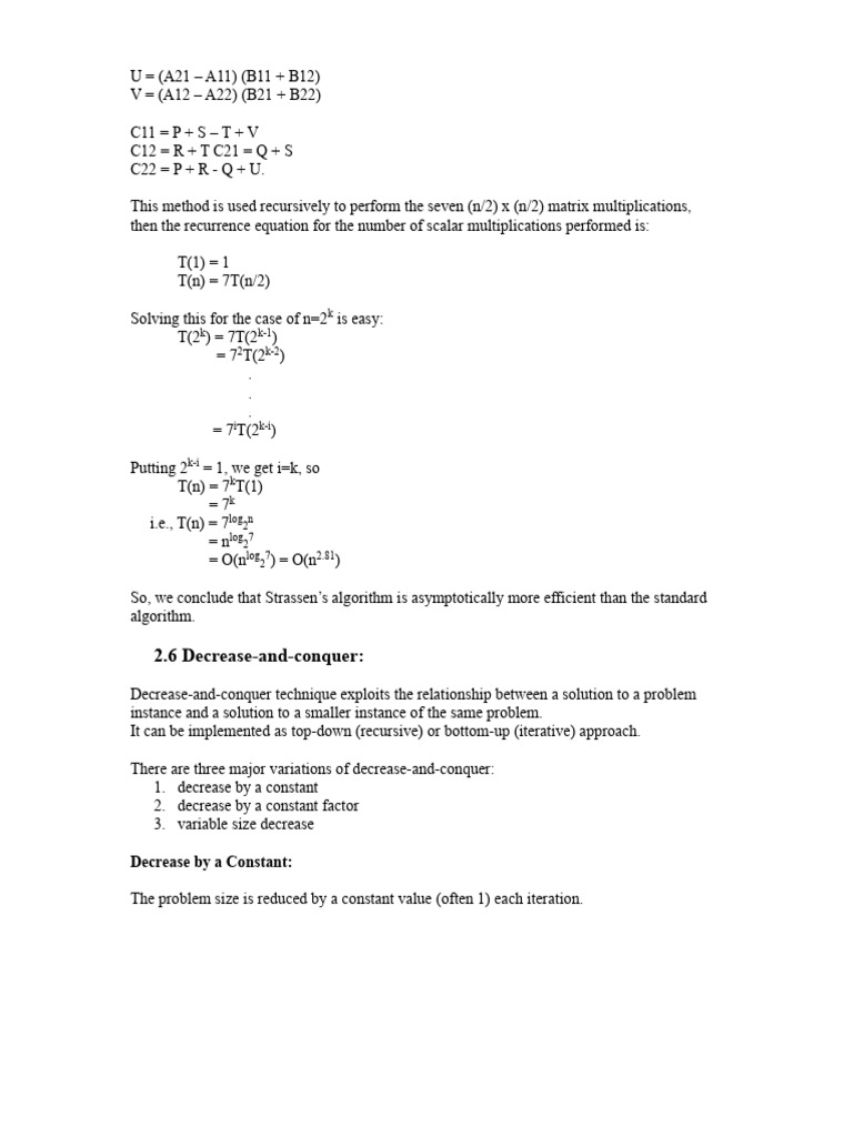 Decrease and Conquer, INsertion Sort | PDF | Algorithms And Data ...
