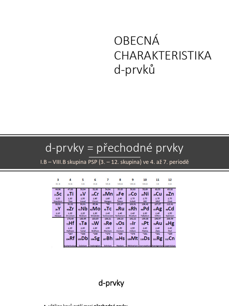 D Prvky | PDF