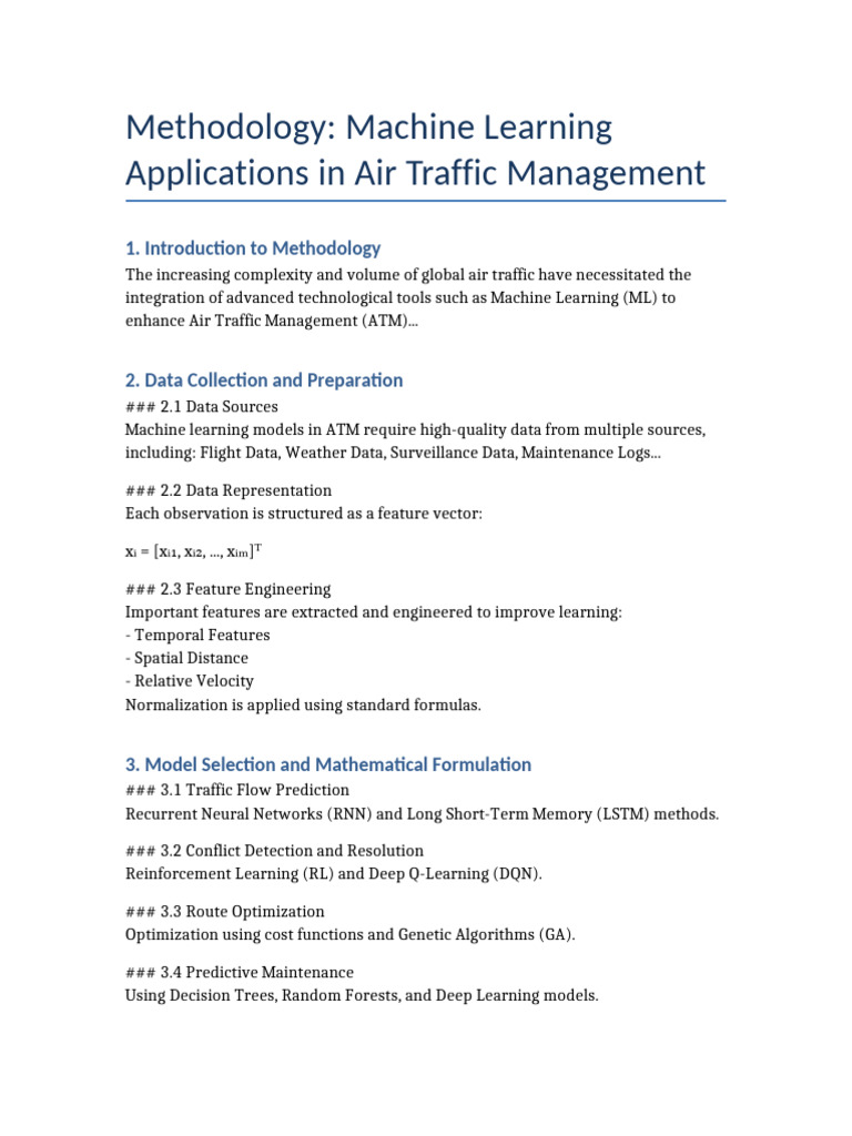 Machine Learning in ATM Methodology | PDF