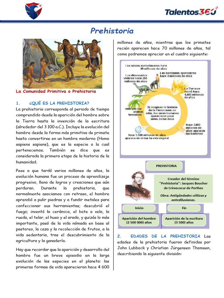 Ficha Prehistoria | PDF | Edad de Bronce | Neolítico