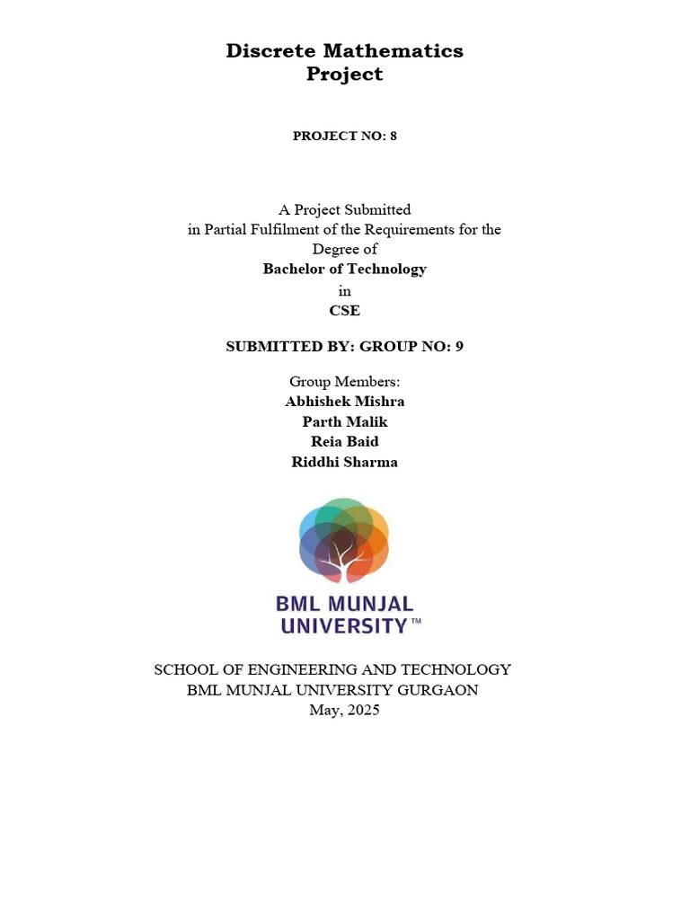 Parth Malik - Format - DM - Project | PDF | Logic | Truth