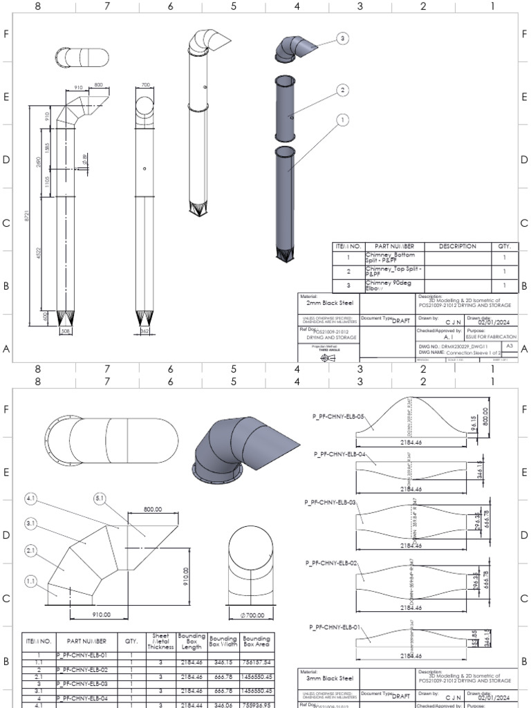 Chimney - Press and Press Feeding Complete DRW | PDF | Length