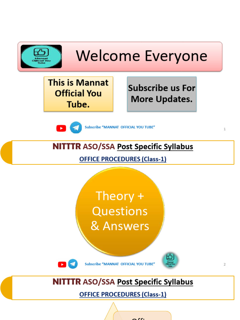 Nitttr Aso Office Procedures | PDF | Government | Justice