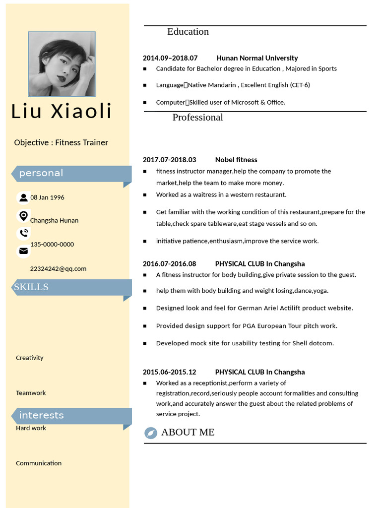 Liu Xiaoli: Education | PDF