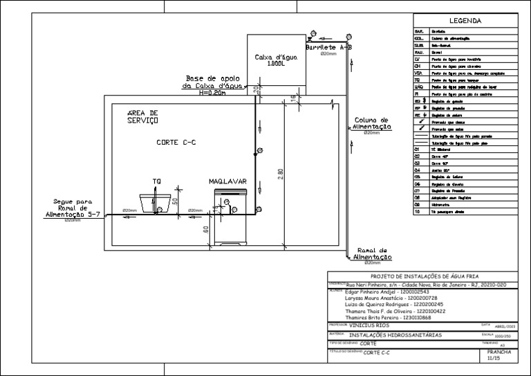 Planta Corte C-C - Prancha 11 | PDF