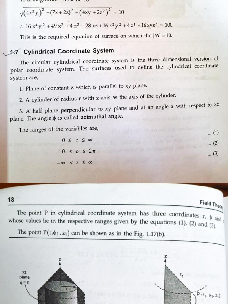 Cylindrical and Spherical Coordinates | PDF
