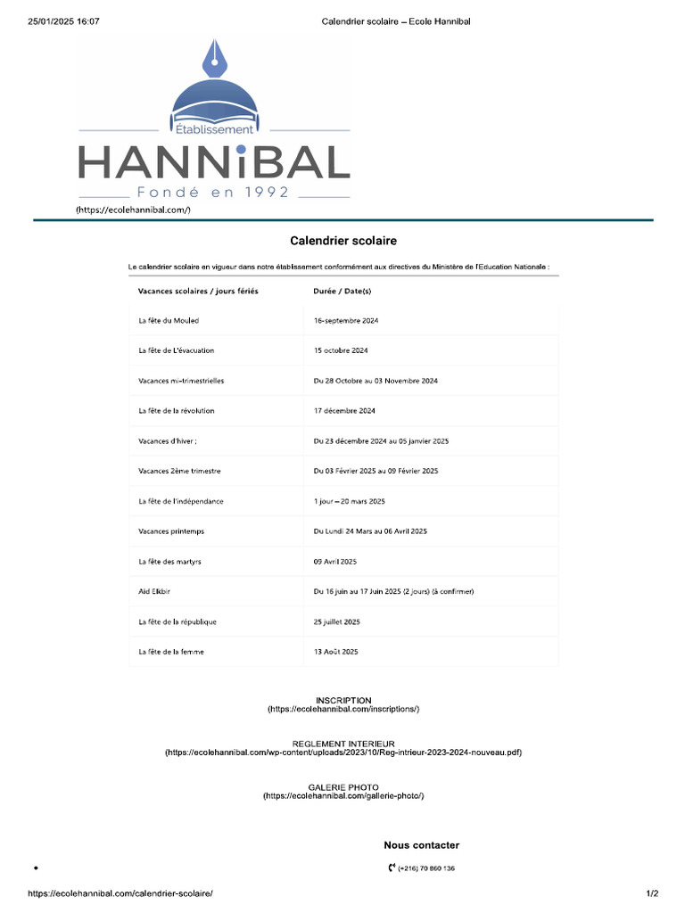 calendrier-scolaire-2025-2025-hannibal | PDF