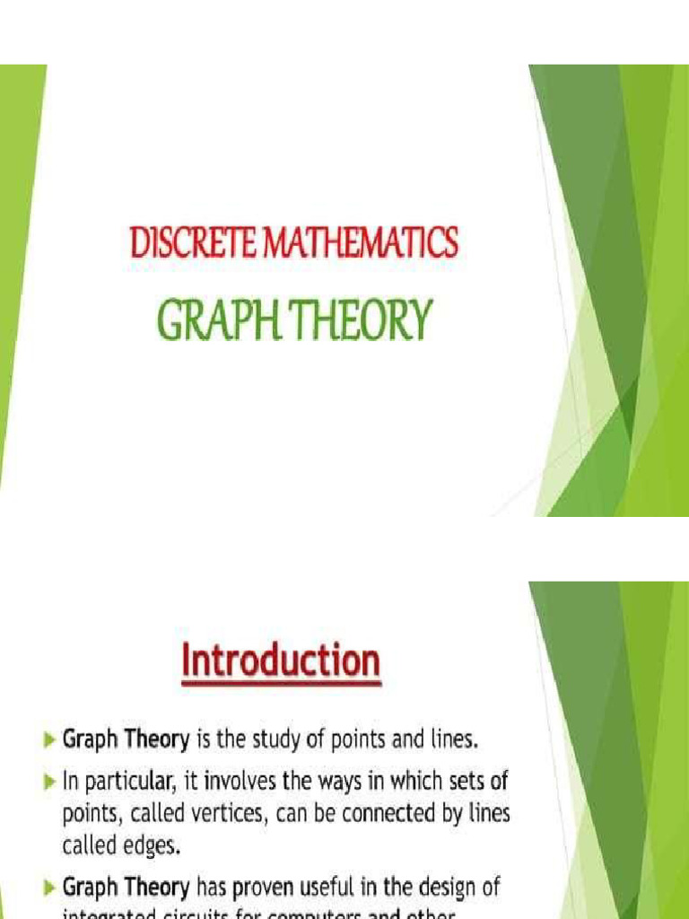 graph theory ppt | PDF