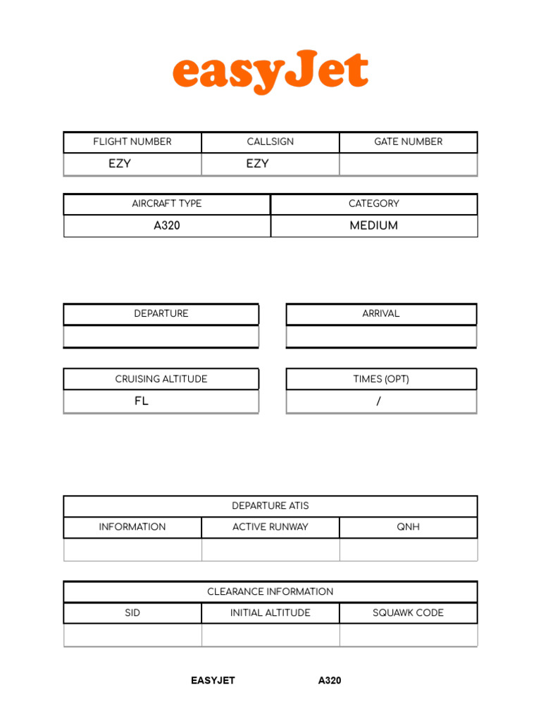 EASYJET VATSIM | PDF