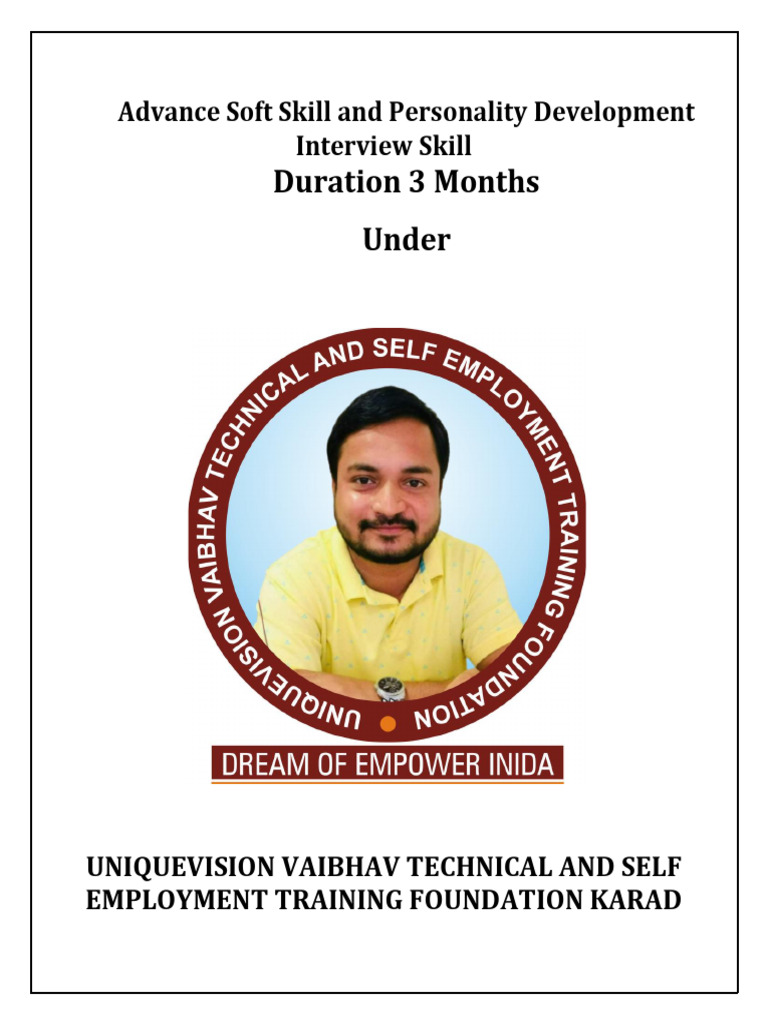 Soft Skill and Personality Development Training Course | PDF ...