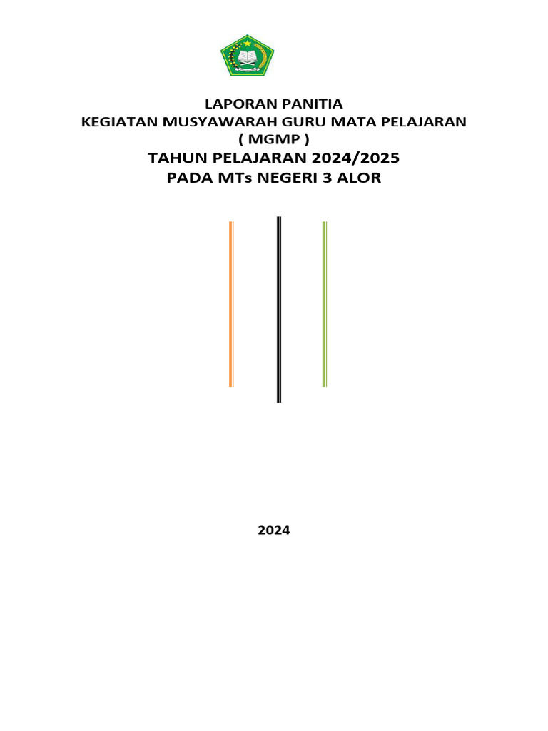 Laporan Panitia MGMP 2024 | PDF
