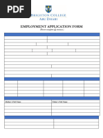 SSMC Employment Application Form 2 | PDF