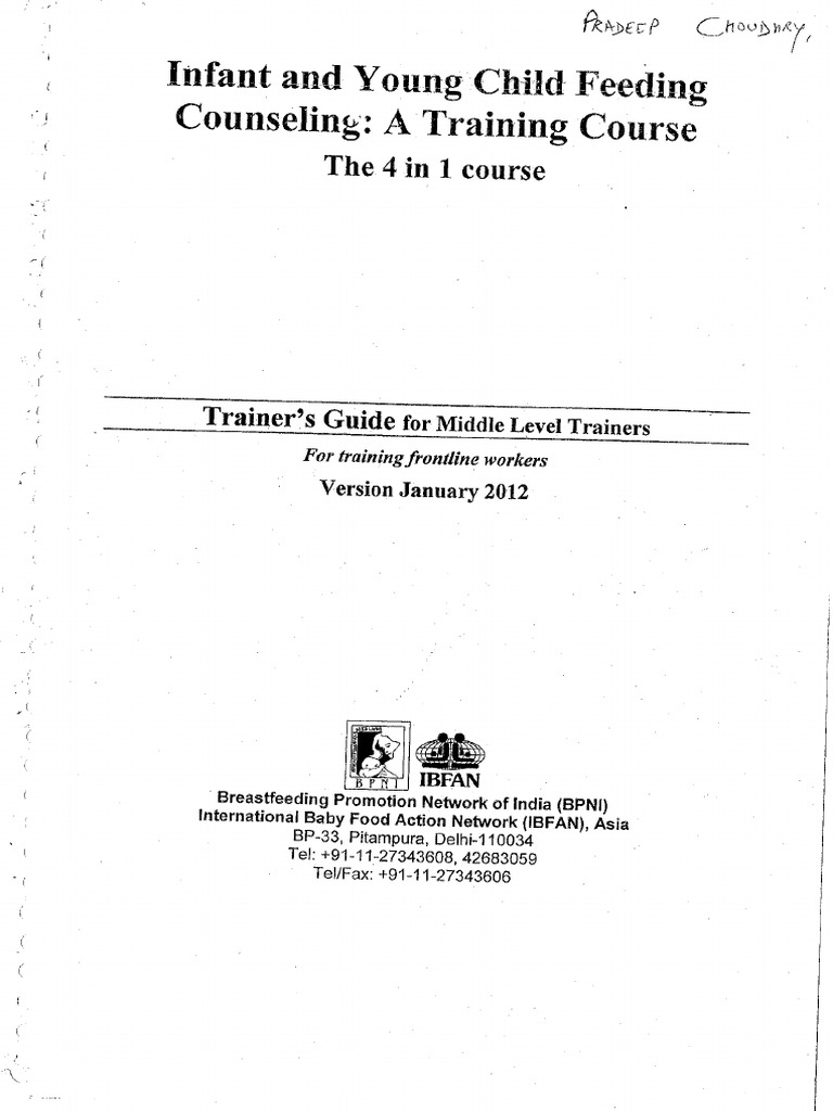 IYFC Guidelines Child & Maternal Health | PDF