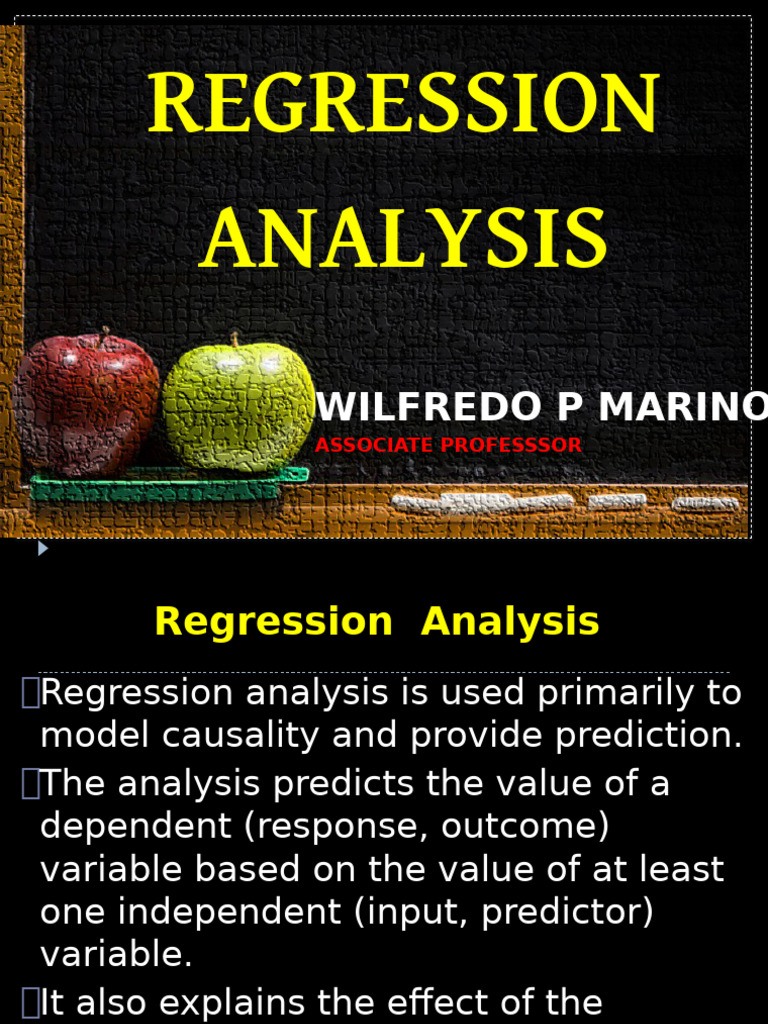 Lecture 10 Regression Analysis | PDF | Dependent And Independent Variables | Regression Analysis