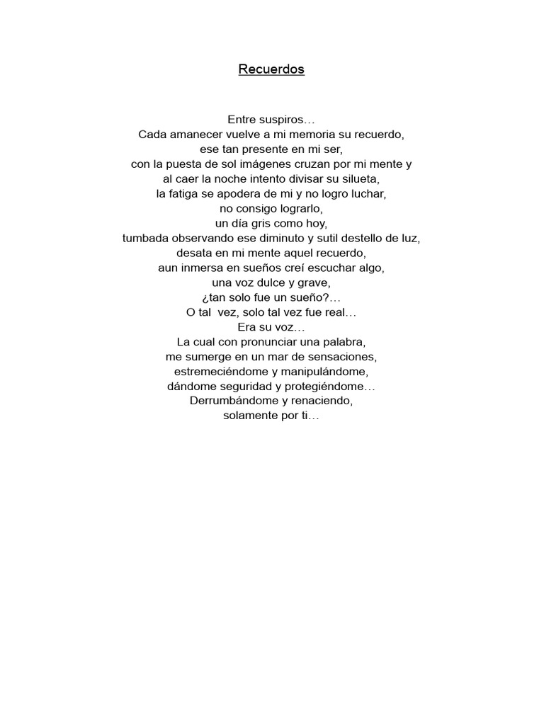 Recuerdos | PDF