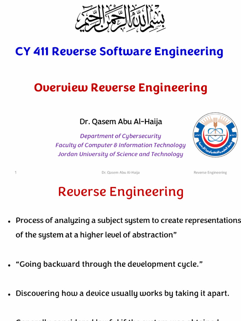 02 - Overview of Reverse Engineering | PDF