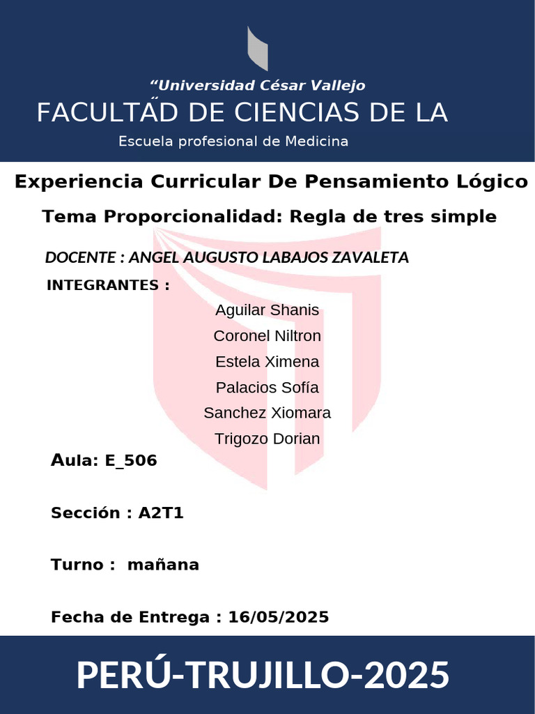 Carátula UCV Medicina 2025 | PDF