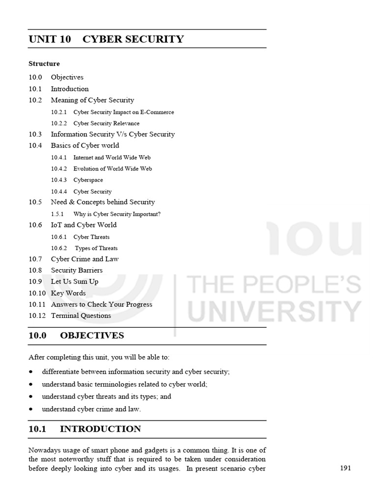 Unit-10 Cyber Security | PDF | World Wide Web | Internet & Web
