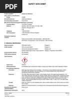 Dish Washing Liquid - MSDS | PDF | Toxicity | Occupational Safety And ...