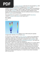 Tuning Fork Vibration Experiment Guide | PDF | Sound | Experiment