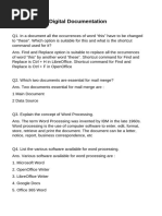 Class 9 Unit 3 Digital Documentation (Final) | PDF | Microsoft Word | Typewriter