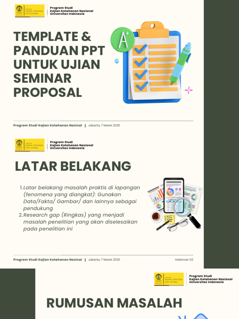 Panduan PPT Untuk Sempro | PDF