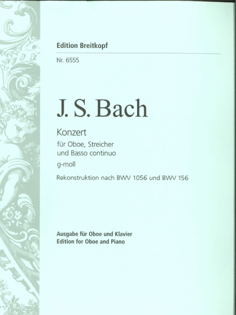 Bach 1056 Parte Piano | PDF