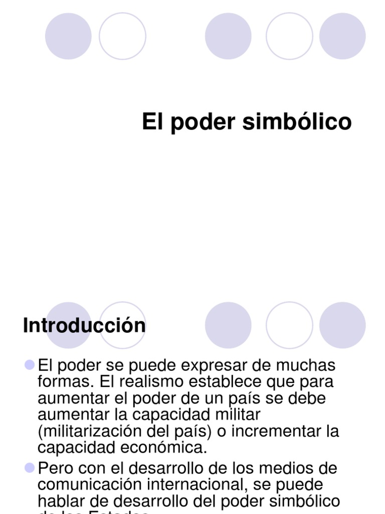 3..el Poder Simbólico | PDF | Poder suave | Hegemonía