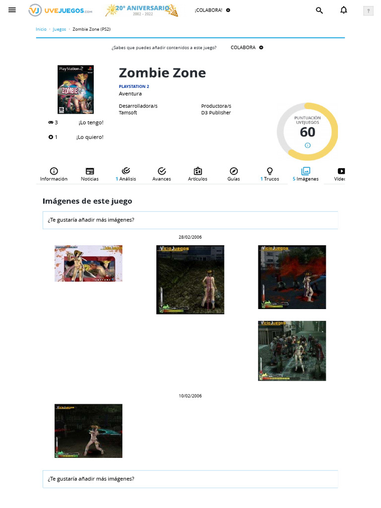 Zombie Zone para PS2: Guía y Trucos | PDF | Informática