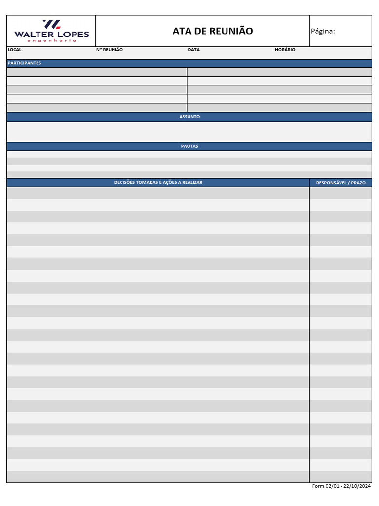 Form.02-AtadeReuniao-V01 | PDF