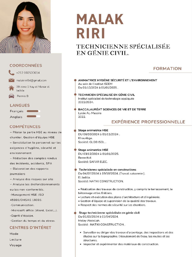 CV Malak Riri 2 | PDF