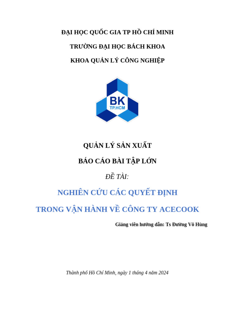 BTL QLSX Nhóm 6 L04 | PDF