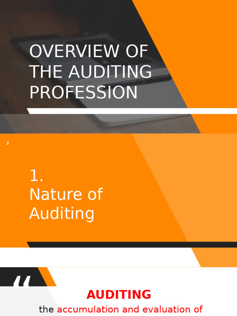 1 Overview of The Auditing Profession | PDF | Audit | Certified Public Accountant