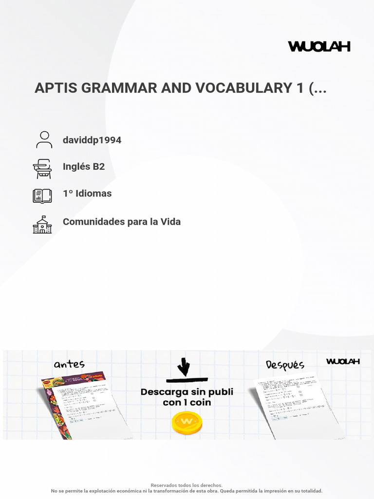 wuolah-free-APTIS GRAMMAR AND VOCABULARY 1 (Test Entero) | PDF