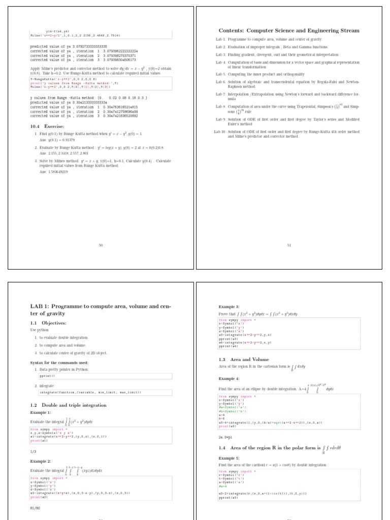 ISE-NEW-Lab Manual Engineering Maths 2 VTU-51-97 - Converted | PDF ...