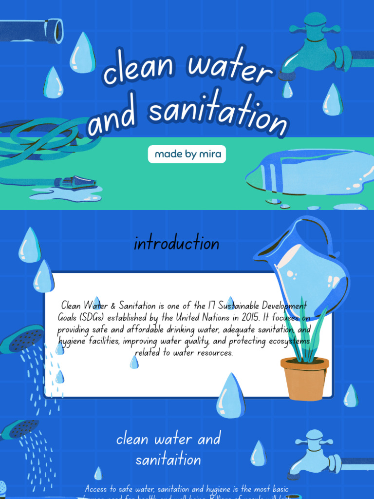 Blue and Green Illustrative How to Save Water Presentation | PDF ...