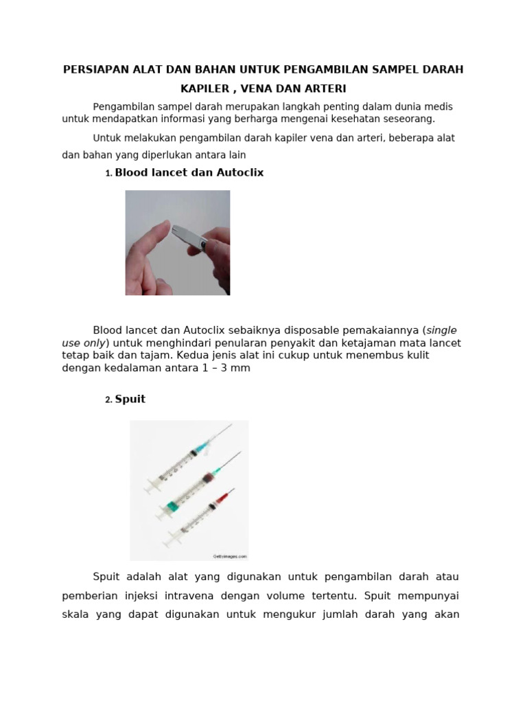 persiapan alat dan bahan | PDF