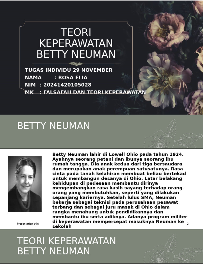 Teori Keperawatan Betty Neuman | PDF