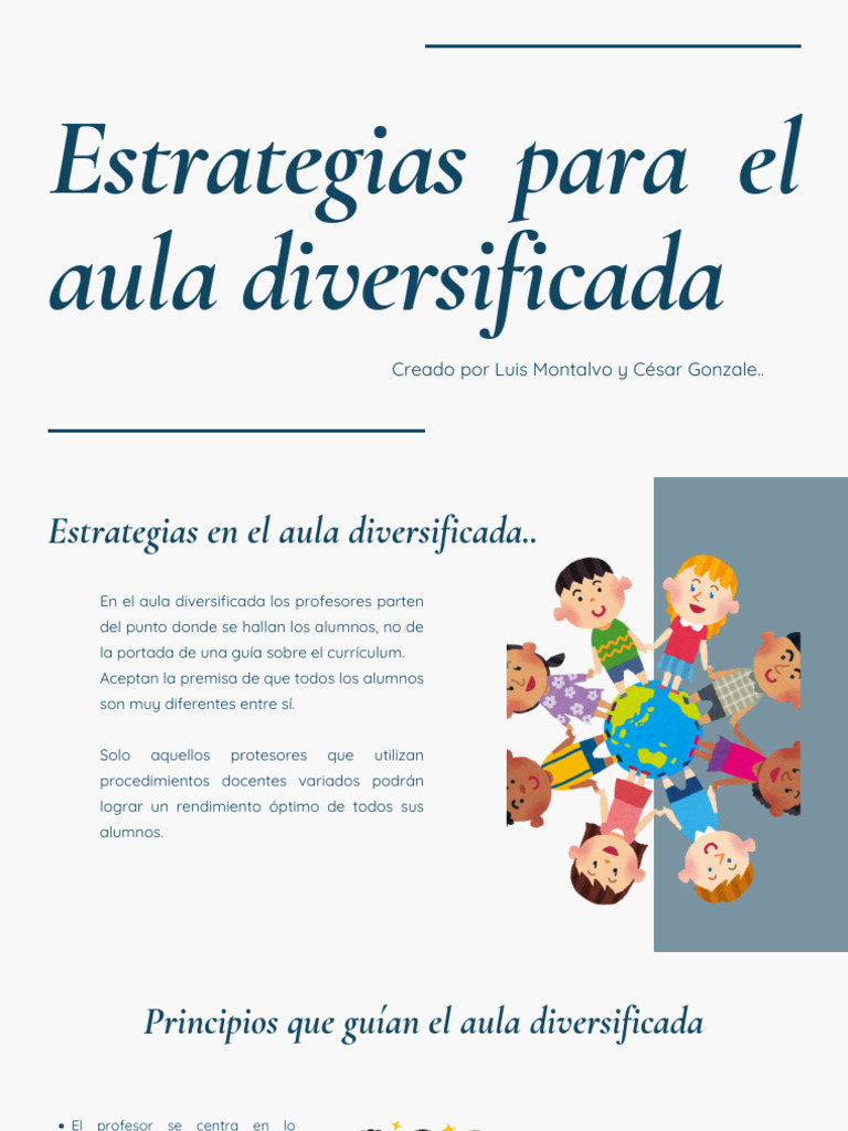 Estrategias para El Aula Diversificada.. | PDF | Maestros | Aprendizaje