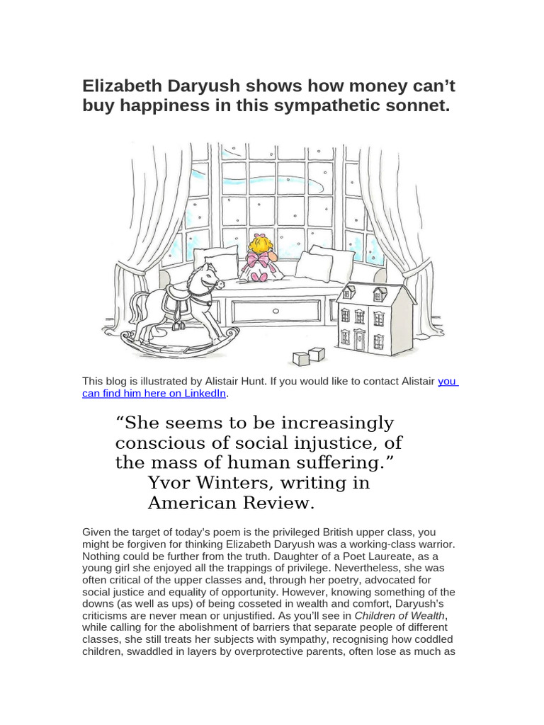 Children of Wealth Analysis | PDF | Sonnets | Poetry