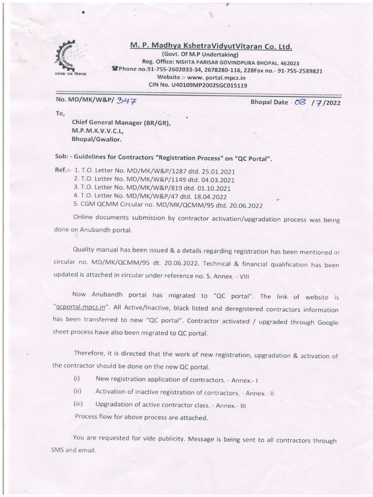 Guidelines For Registration Process On QC Portal | PDF | Verification ...