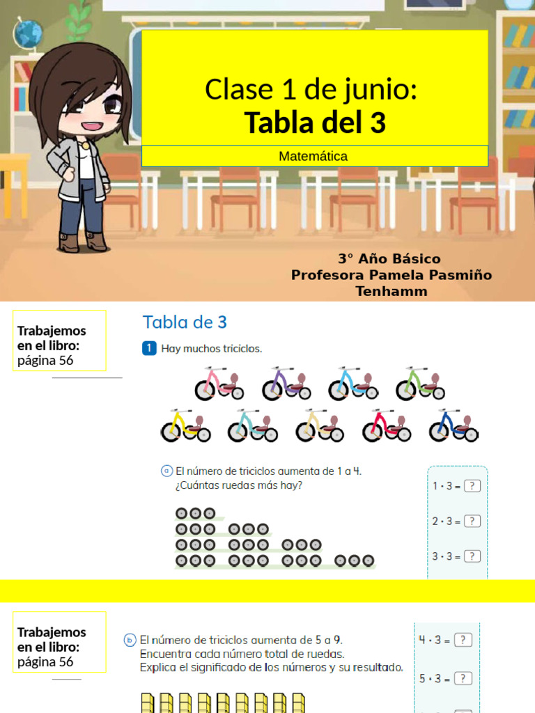 Tabla del 3 para 3° Básico | PDF