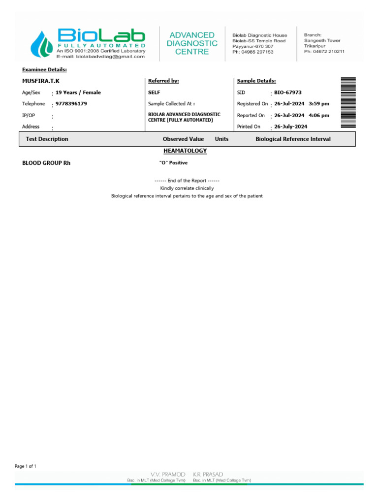 Blood Group | PDF