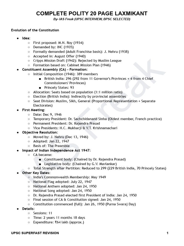 POLITY LAXMIKANT 20 Page | PDF | Pardon | Government