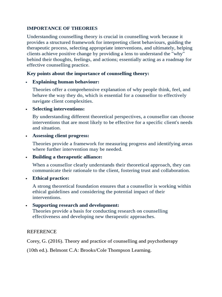 Importance of Theories | PDF