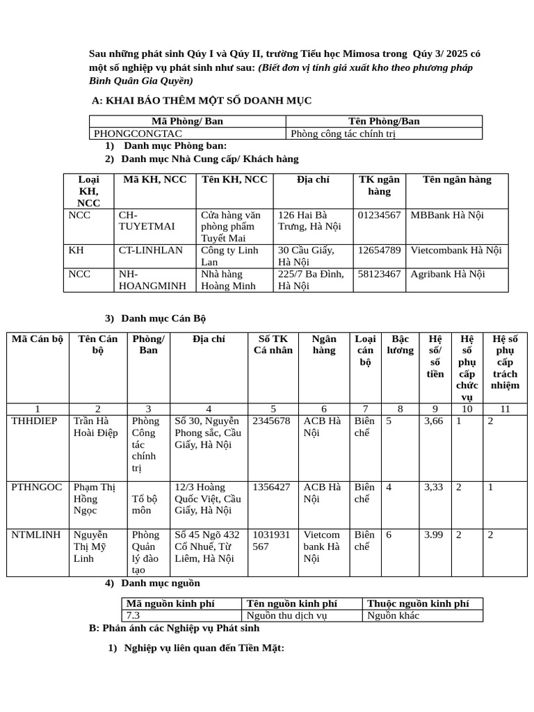 Bài Tập Kthcsn (Nhóm 2) | PDF