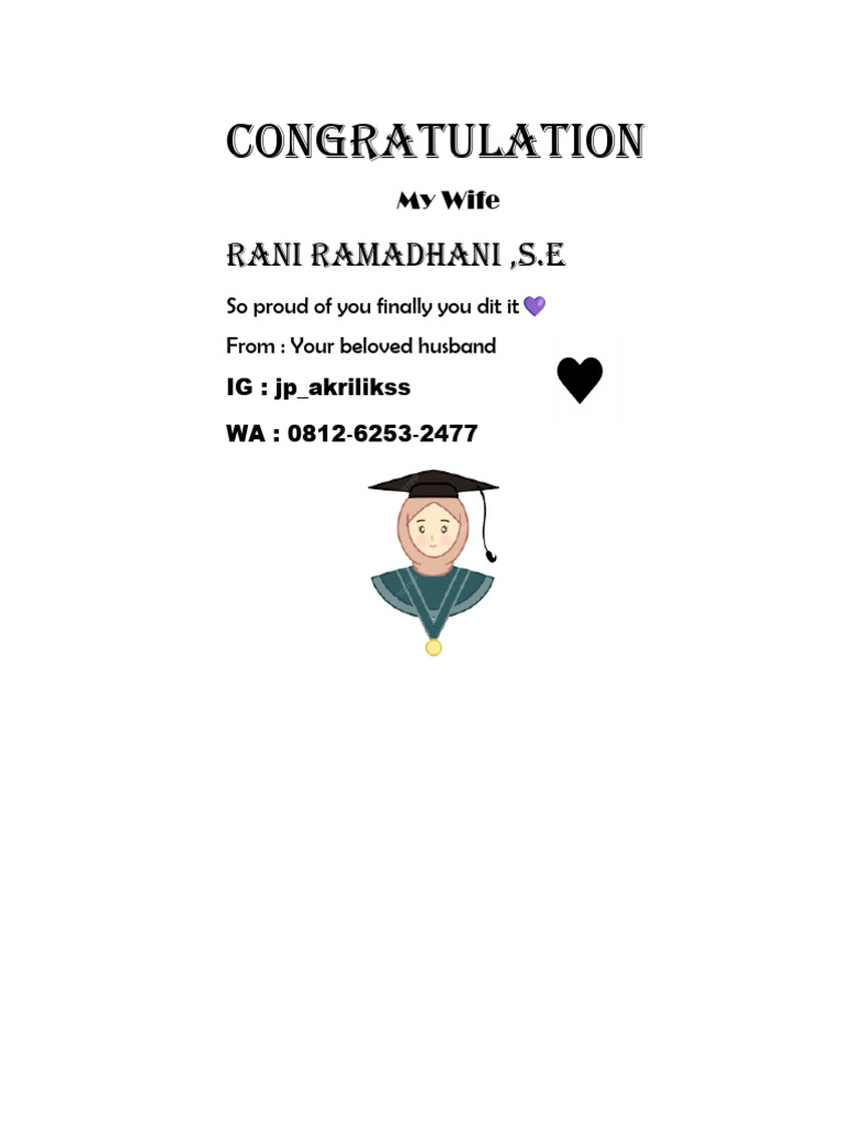 Congratulation | PDF