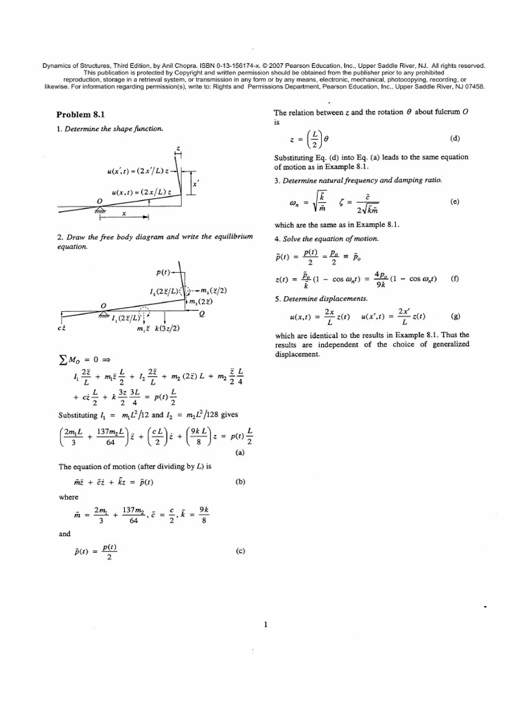 Structure Dynamics by Anik K Chopra | PDF