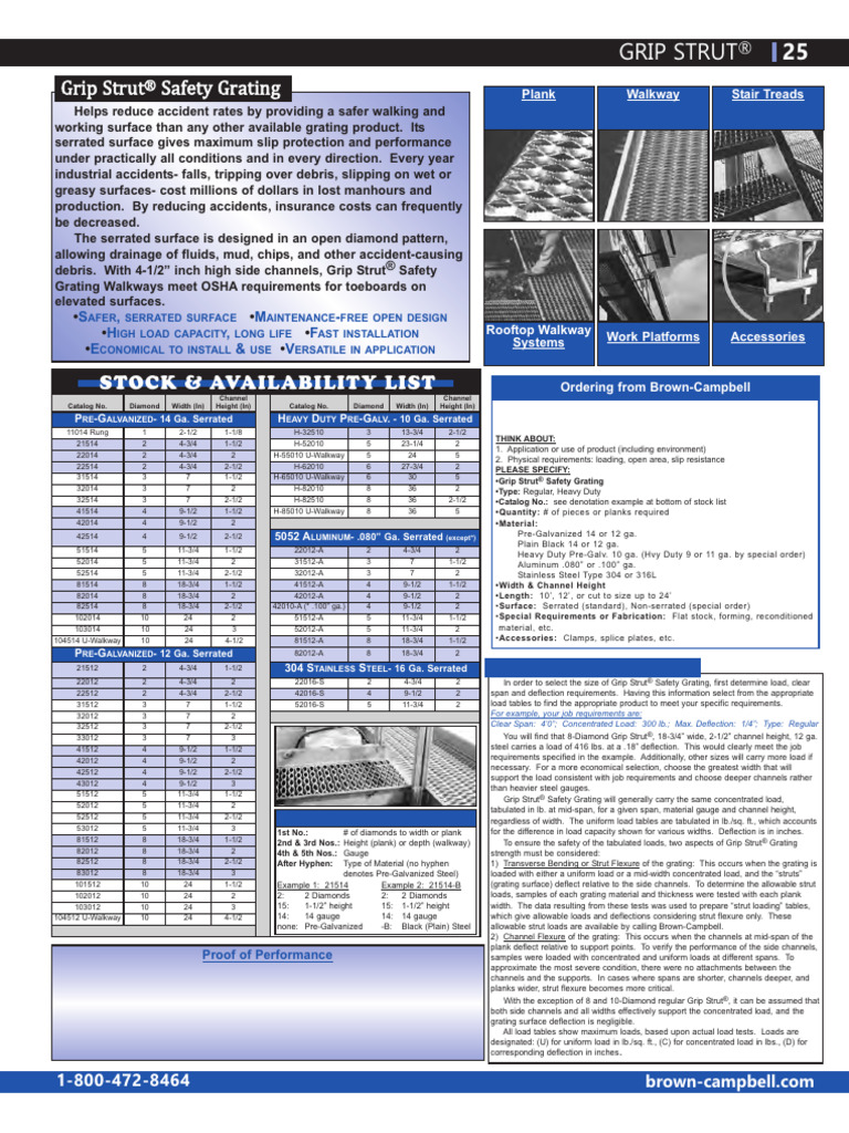 Grip Strut Stair Tread Dimensions | PDF | Bending | Stainless Steel