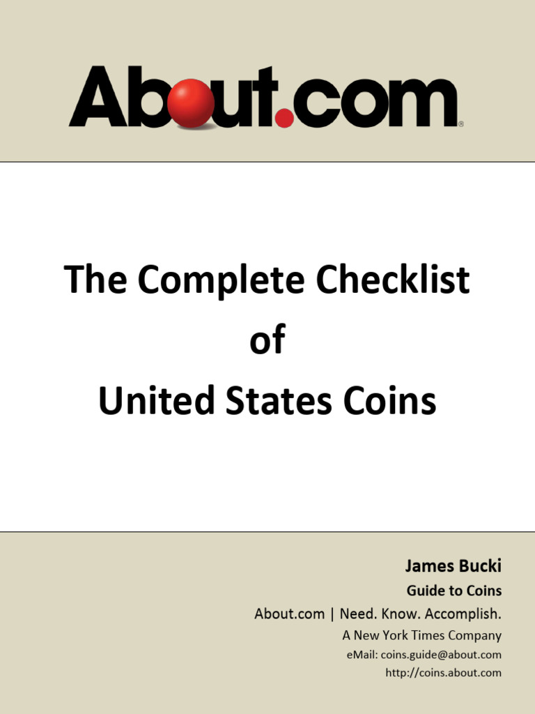 About Com Complete Us Coin Checklist 130102190216 Phpapp01 | PDF ...